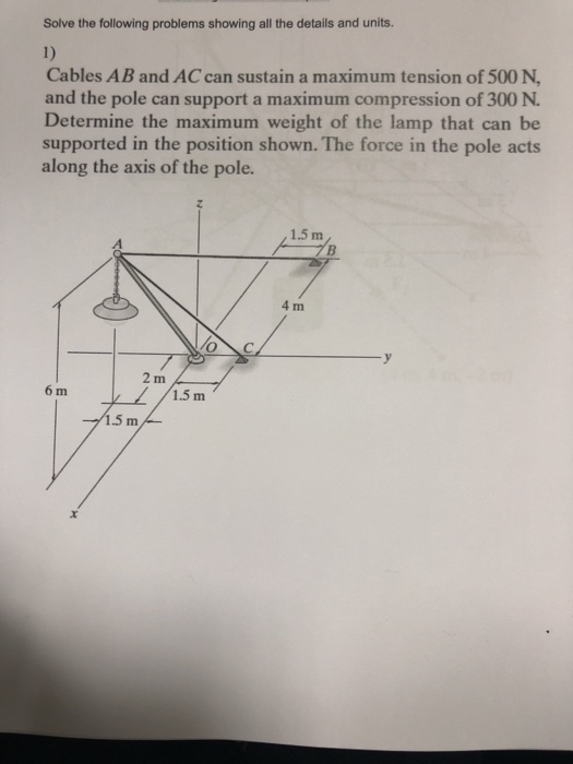 Solved Solve the following problems showing all the details | Chegg.com