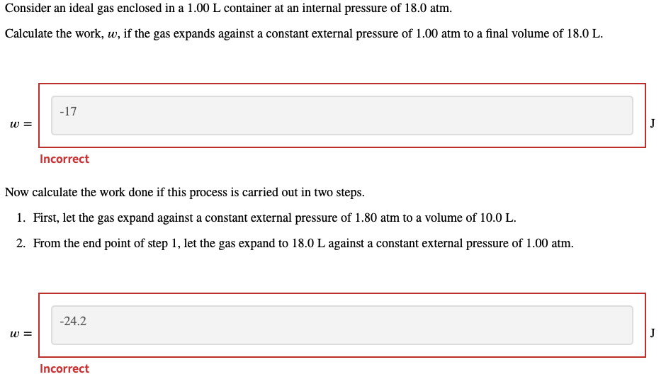 Solved Consider an ideal gas enclosed in a 1.00 L container | Chegg.com