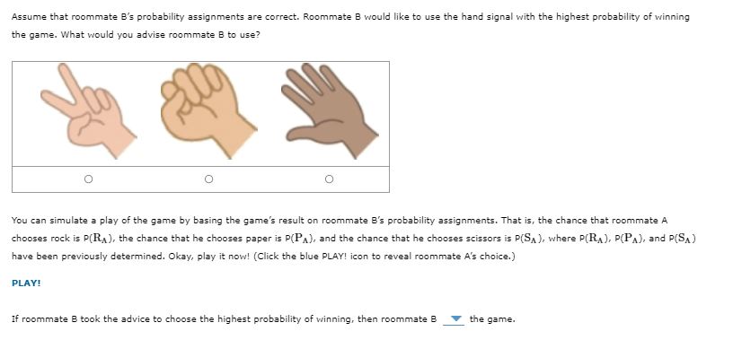 Solved 3. Rock-paper-scissors # 2 A common way for two | Chegg.com