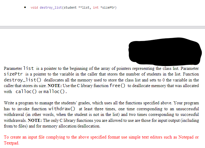 Solved 2) [50] Write a program to manage the grades of | Chegg.com