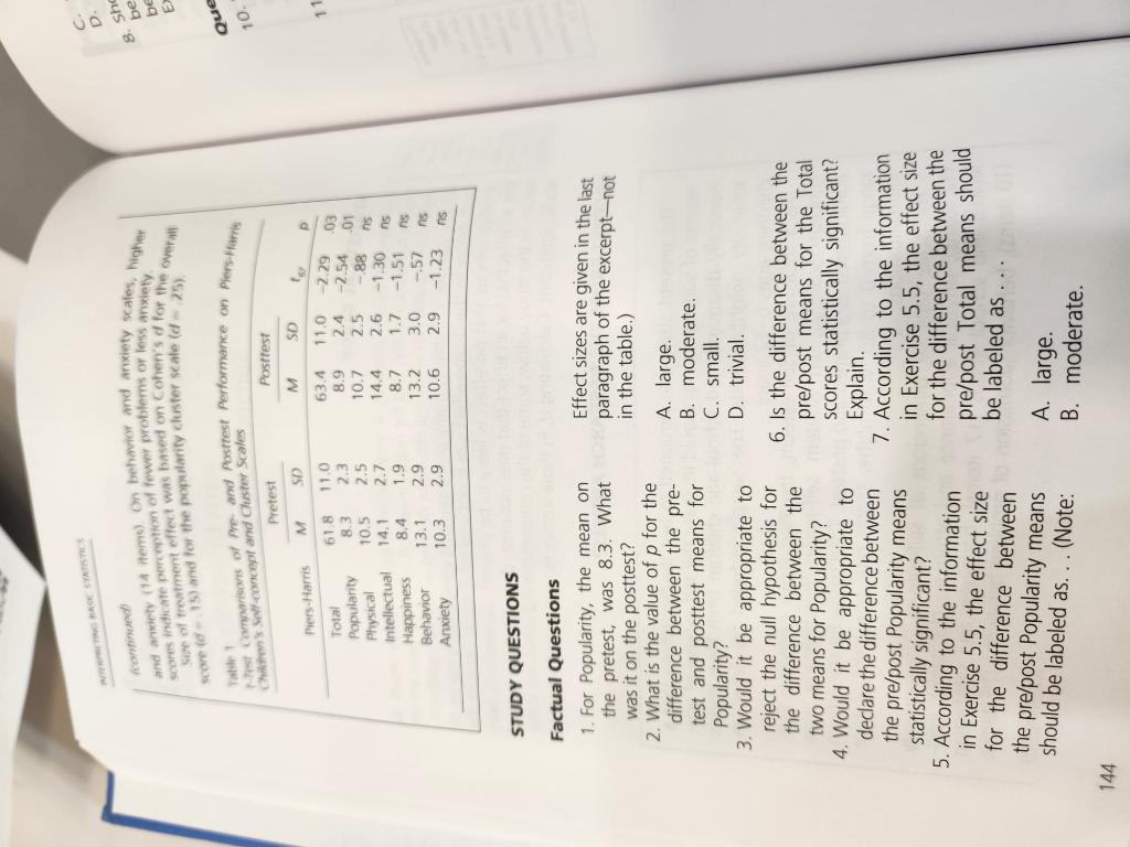 Solved STATISTICAL GUIDE The excerpt below presents a very | Chegg.com