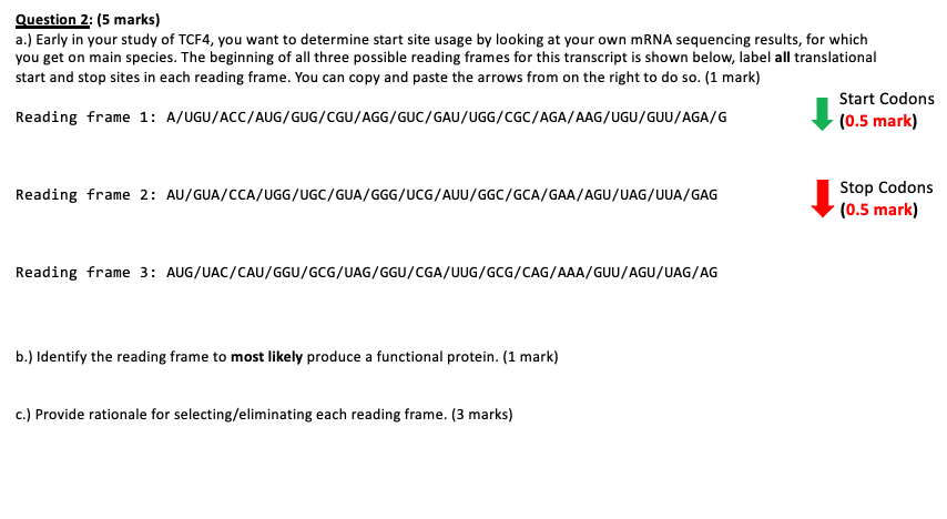 Solved Question 2: (5 marks) a.) Early in your study of | Chegg.com