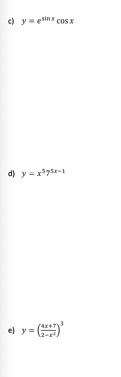Solved Differentiate the following. Simplify your | Chegg.com