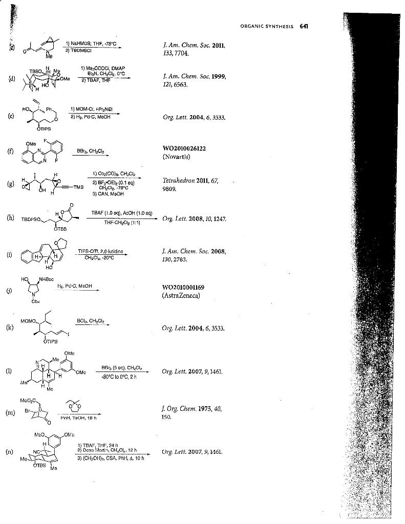 ORGANIC SYNTHESIS 6-41 1) NaHMDS; THF, 78°C 2) | Chegg.com