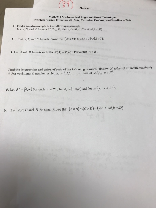 Solved 39) Math 211 Mathematical Logic and Proof Techniques | Chegg.com