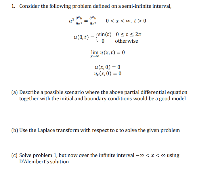Solved 1. Consider the following problem defined on a | Chegg.com