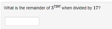 Solved What is the remainder of 37297 when divided by 17? | Chegg.com