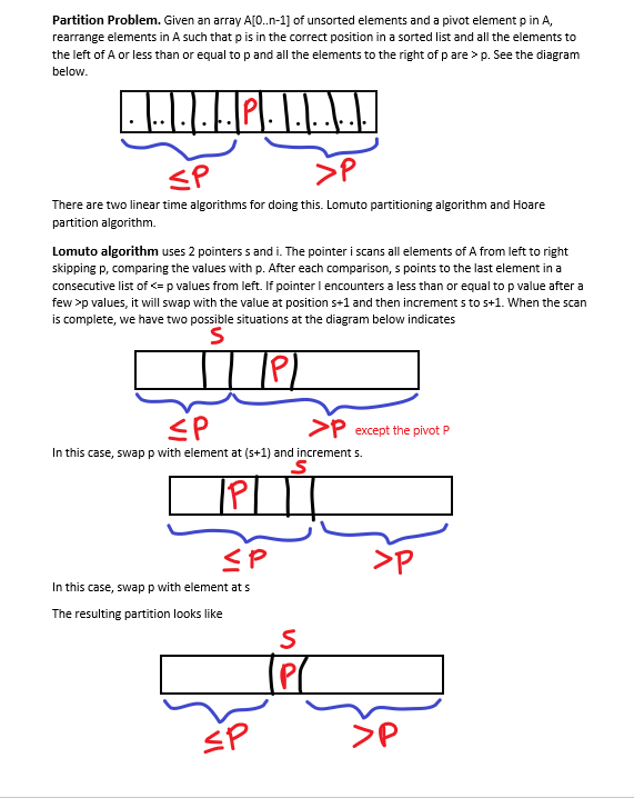 Solved Partition Problem. Given an array A[O...-1] of | Chegg.com