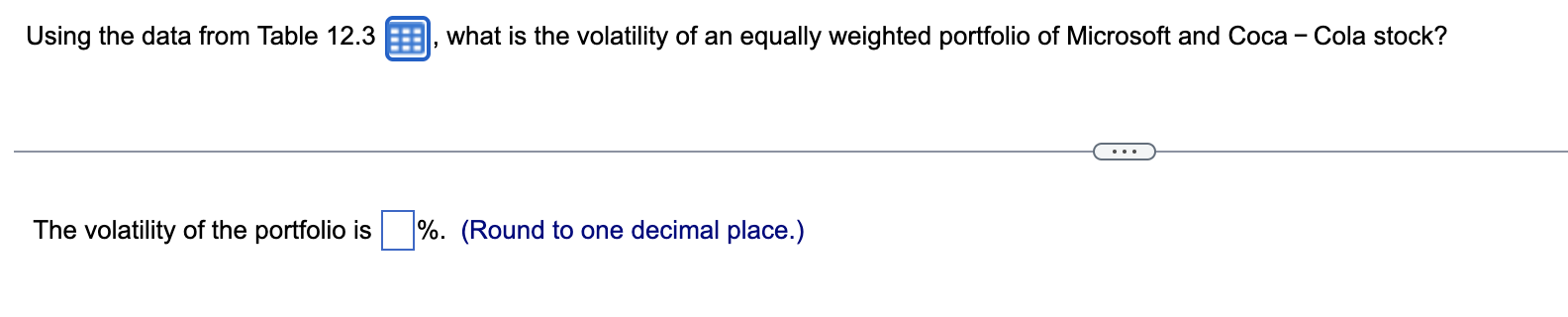 Solved Using the data from Table 12.3, what is the | Chegg.com