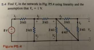 Solved 5.4 Find Vu in the network in Fig. P5.4 using | Chegg.com