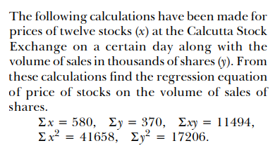Solved The following calculations have been made forprices | Chegg.com