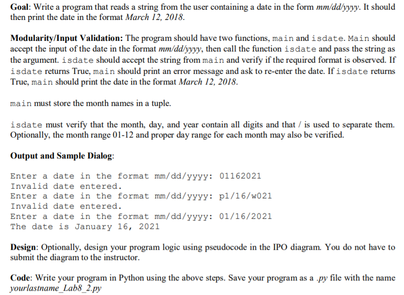 Solved Goal Write A Program That Reads A String From The