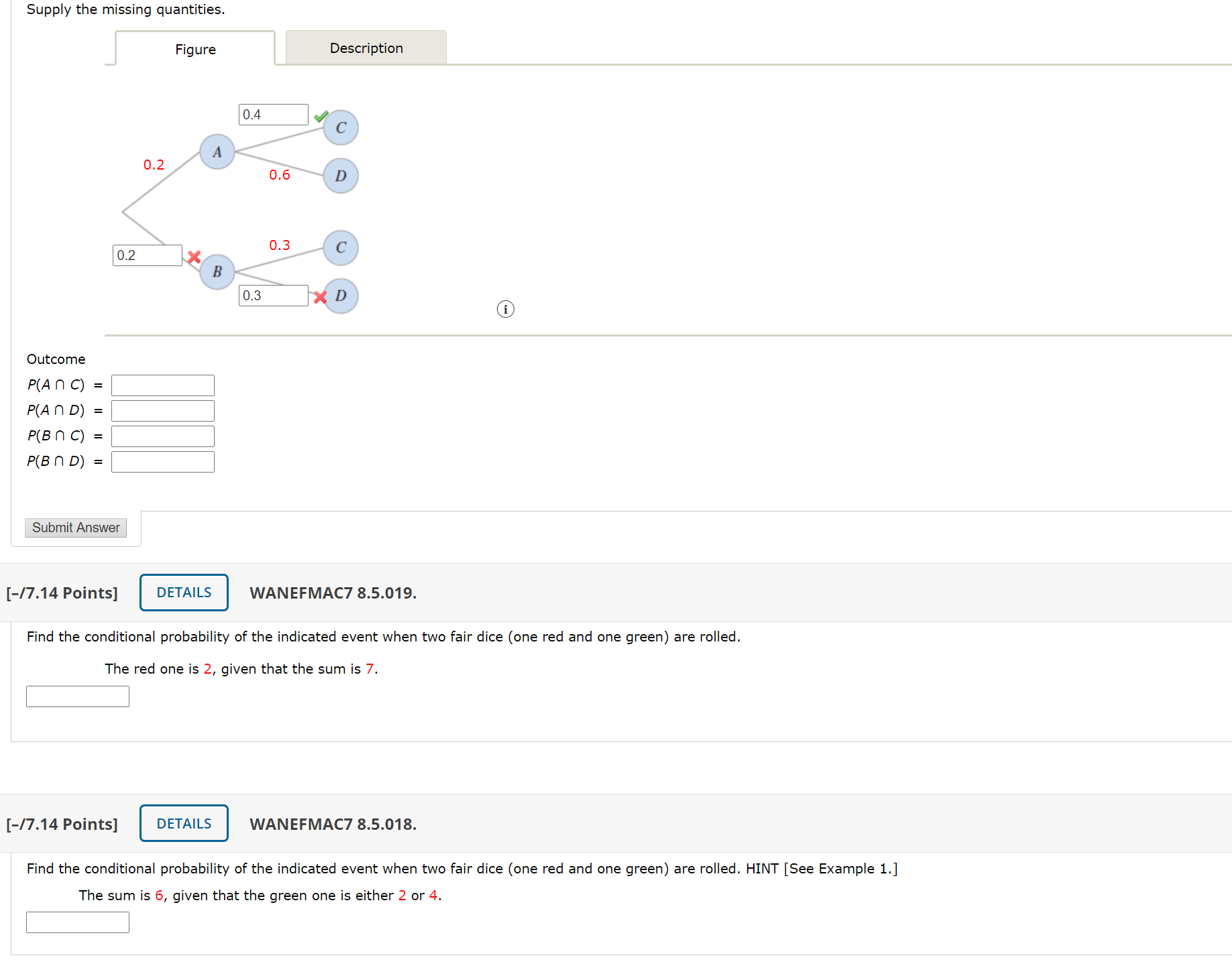 Solved Supply the missing quantities. Figure Description 0.4 | Chegg.com