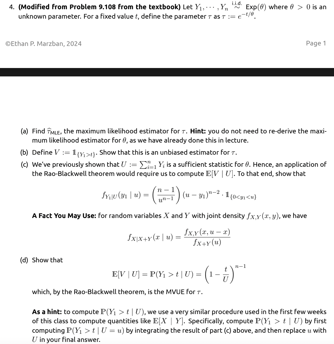 Solved (Modified from Problem 9.108 ﻿from the textbook) ﻿Let | Chegg.com