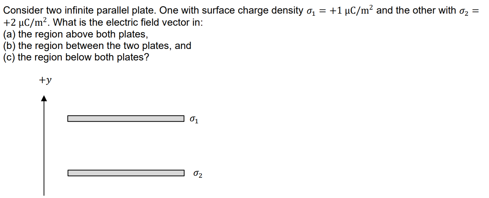 Solved Consider two infinite parallel plate. One with | Chegg.com