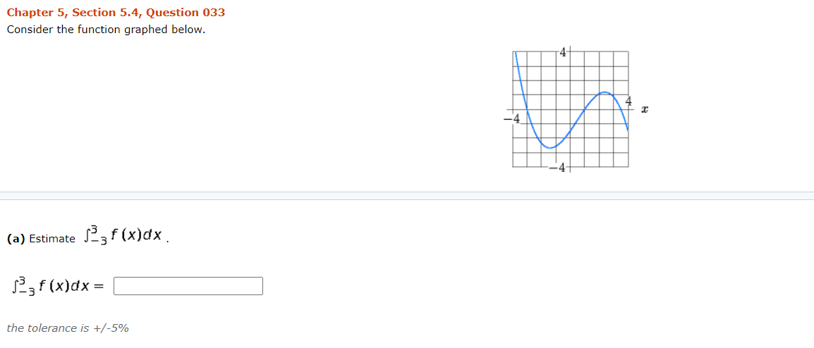 Solved Chapter 5, Section 5.4, Question 033 Consider the | Chegg.com