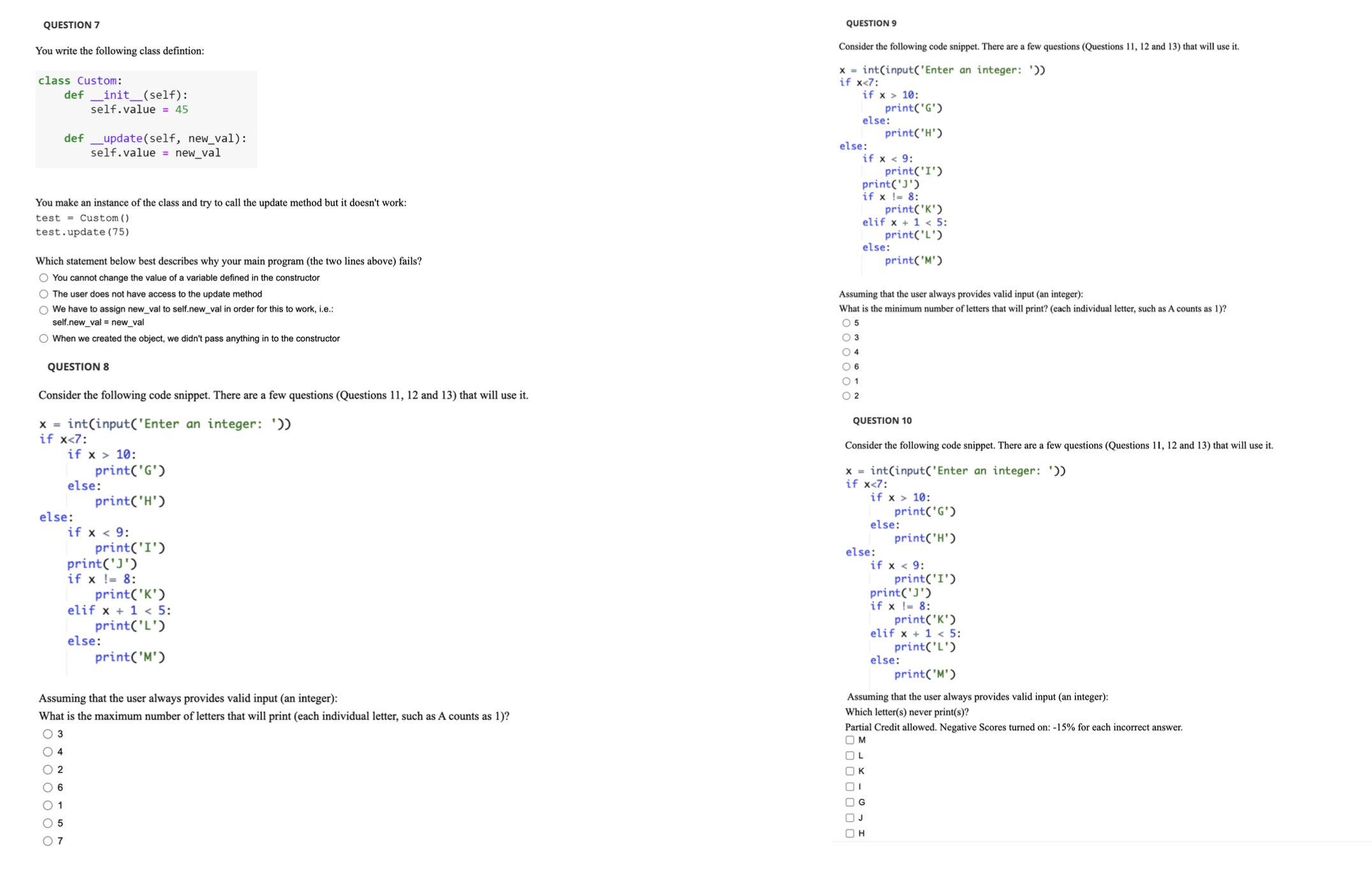Solved You write the following class defintion: class | Chegg.com