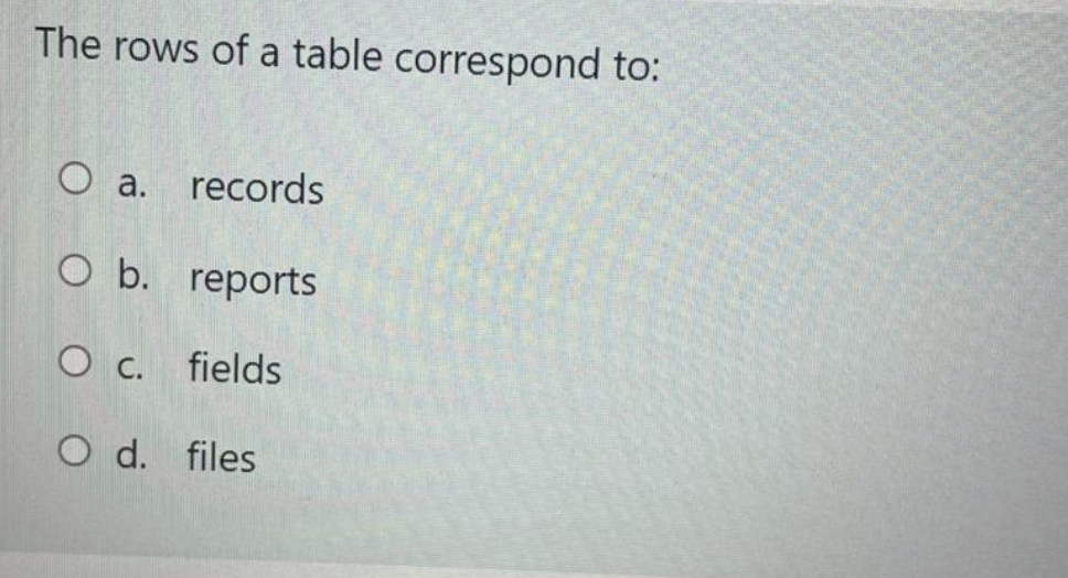 Solved A set of interrelated, centrally coordinated data | Chegg.com