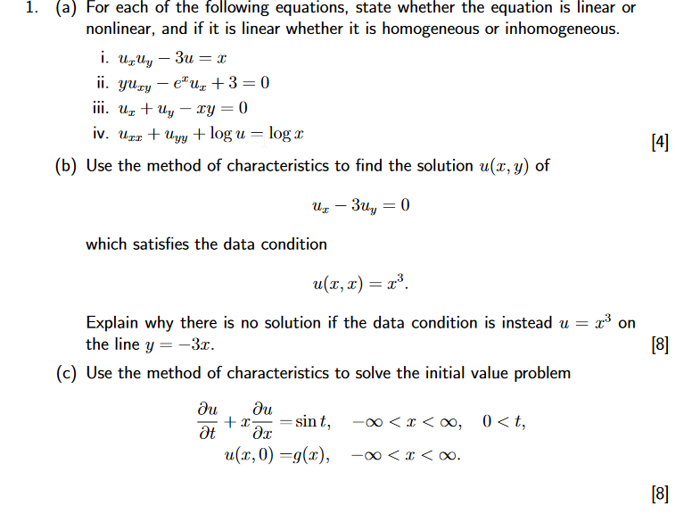 Solved (a) For each of the following equations, state | Chegg.com