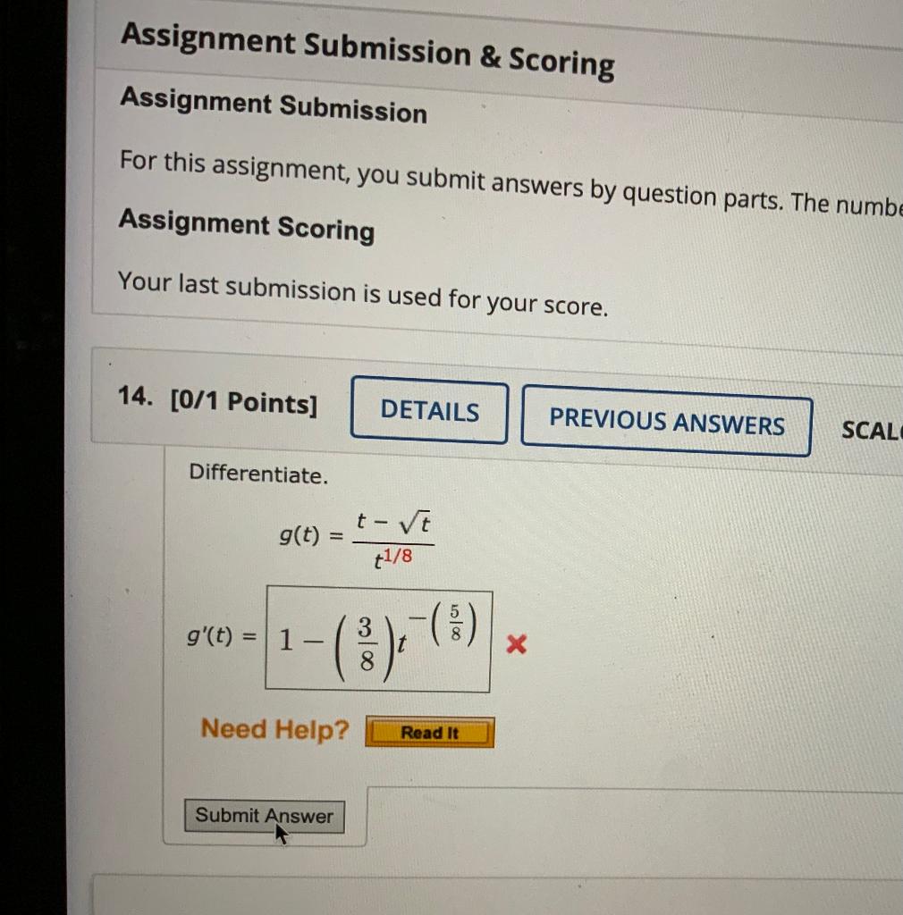 Solved Assignment Submission And Scoring Assignment Submission 4988
