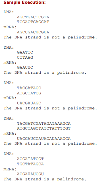 Solved Your task is to write a program that reads a DNA | Chegg.com