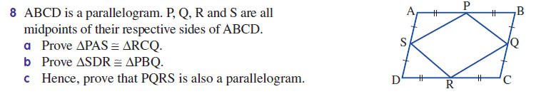 Solved 8ABCD is a parallelogram. P, Q, R and S are all | Chegg.com