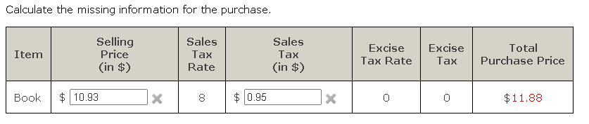 Solved Calculate the missing information for the purchase. | Chegg.com