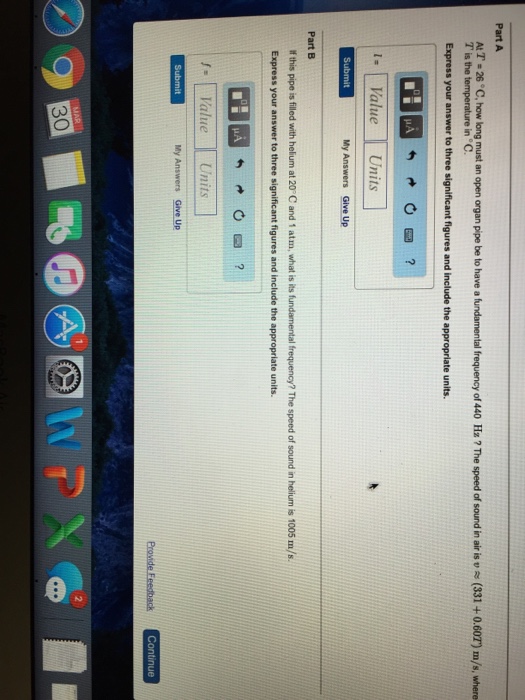 Solved At T = 26 degree C. How long must an open organ pipe | Chegg.com
