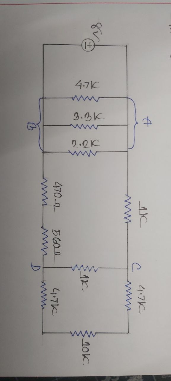 Solved Calculate every resistor's Voltage drops and | Chegg.com