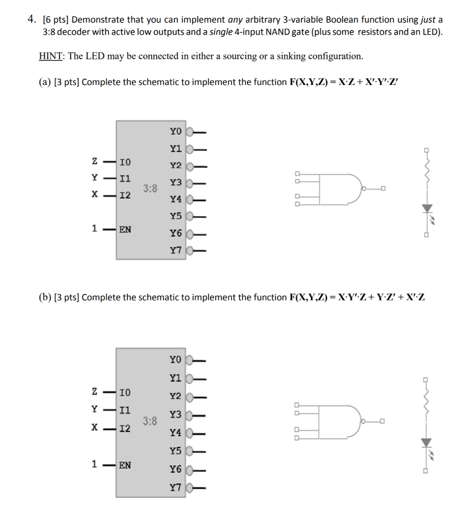 Solved 4. [6 pts] Demonstrate that you can implement any | Chegg.com