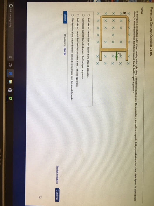 Solved In the figure, A conducting rod is shown moving to | Chegg.com