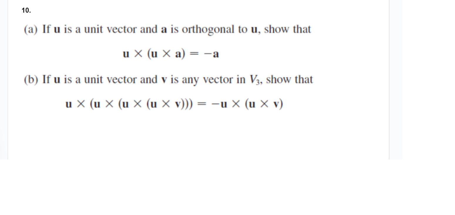 Solved I need help with this problem(a) ﻿If u ﻿is a unit | Chegg.com