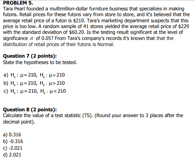 Solved Question 5 (2 points): When sampling from the same | Chegg.com