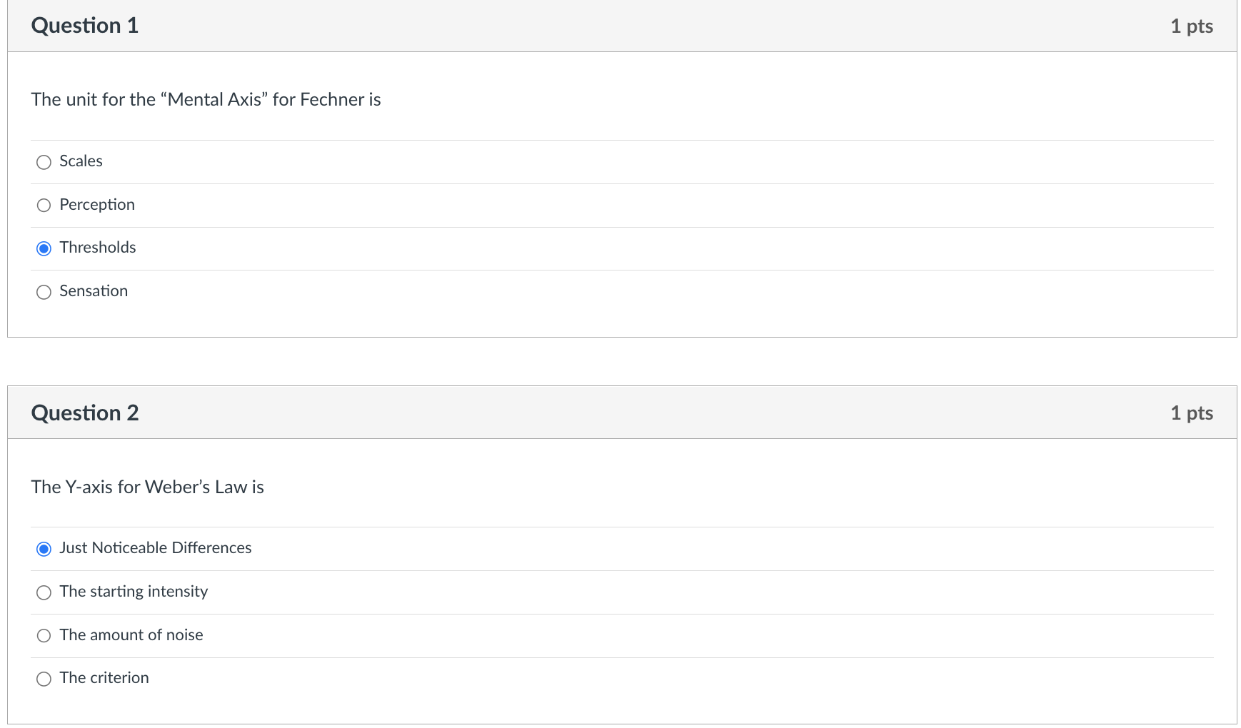 Solved The unit for the "Mental Axis" for Fechner is Scales | Chegg.com