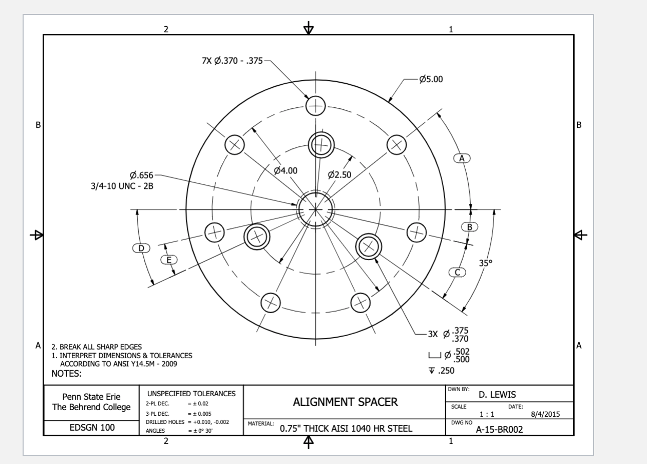 Solved The maximum permissible size for the drilled hole in | Chegg.com