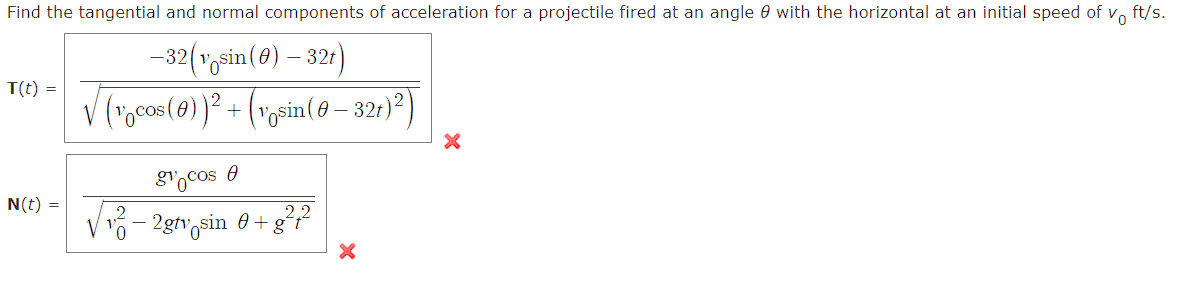 Solved Find The Tangential And Normal Components Of