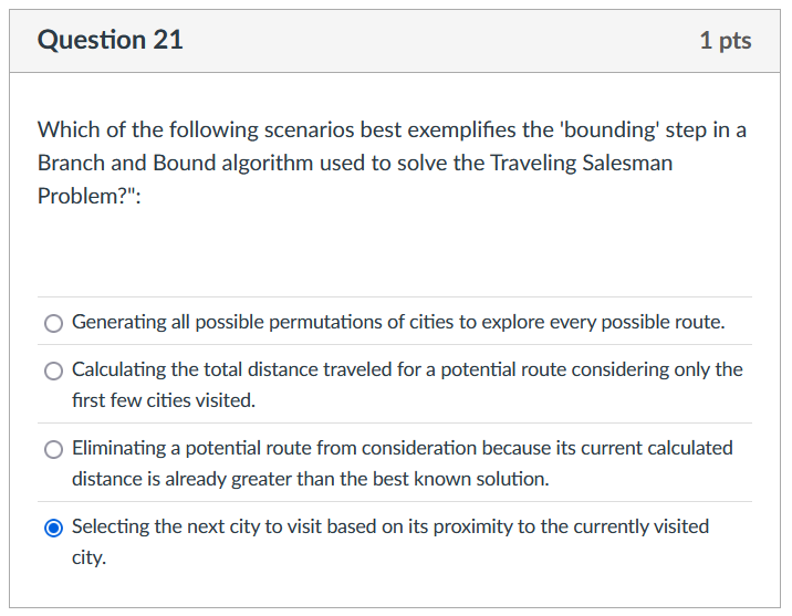 Solved Question 21Which of the following scenarios best | Chegg.com