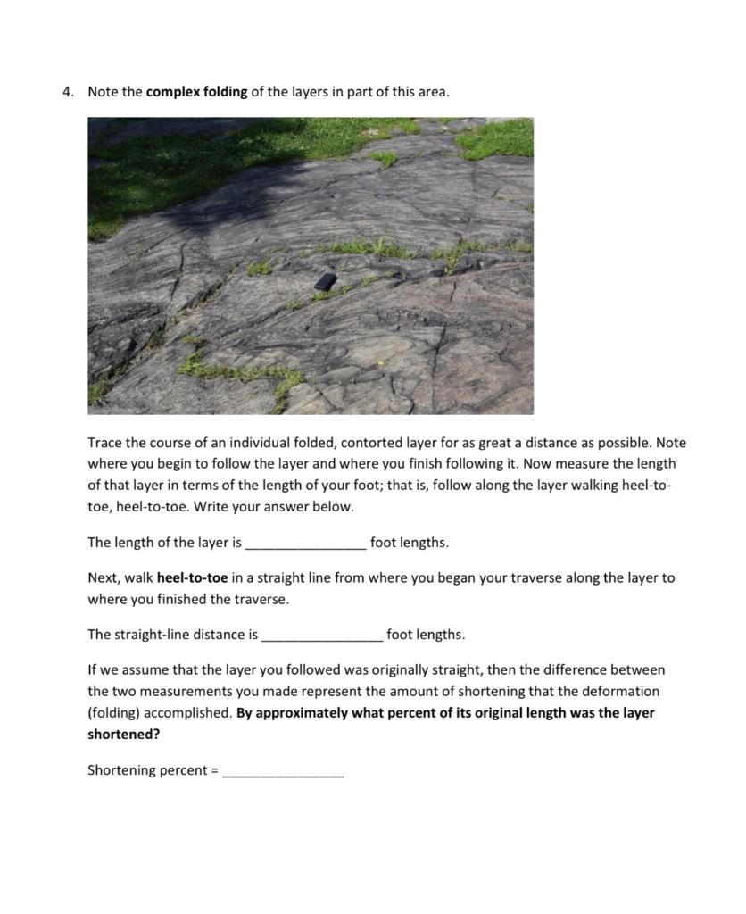 Solved 4. Note the complex folding of the layers in part of | Chegg.com