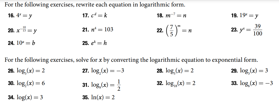 Solved For the following exercises, evaluate the base b | Chegg.com