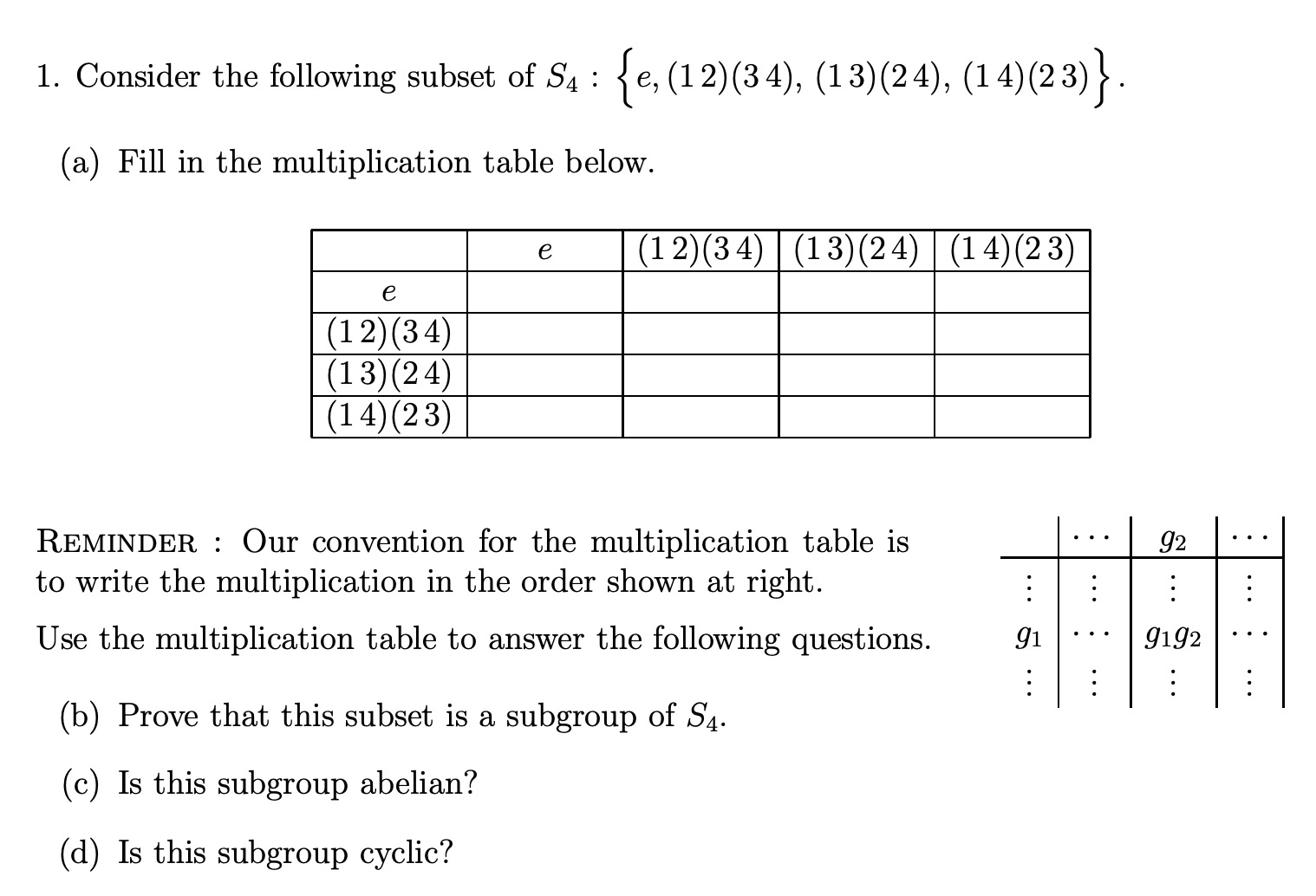 Solved 1. Consider the following subset of | Chegg.com