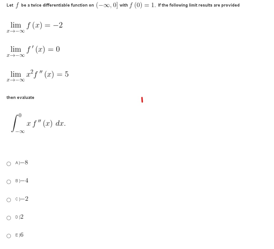 Solved Let F Be A Twice Differentiable Function On −∞ 0]