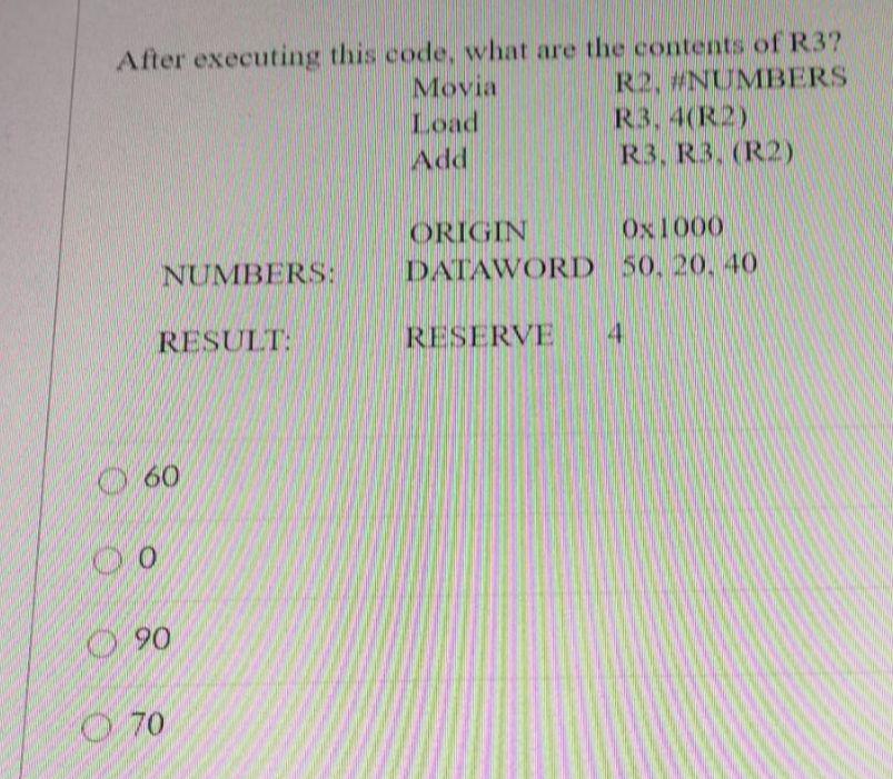 Solved After executing this code, what are the contents of | Chegg.com