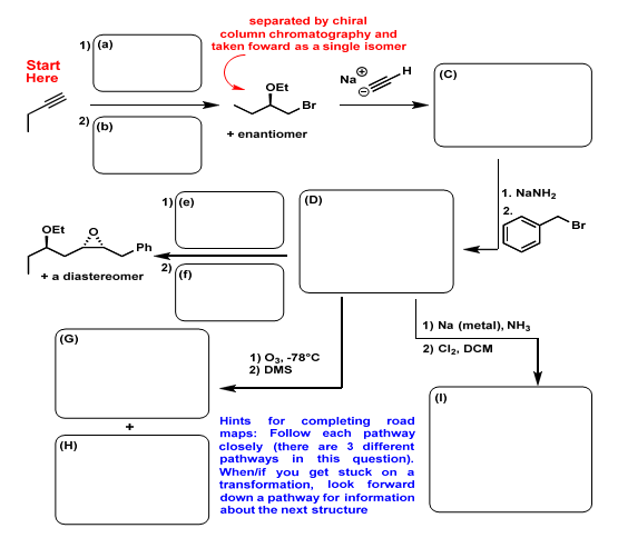 Solved 13) (marks = 10) Complete the following synthesis | Chegg.com