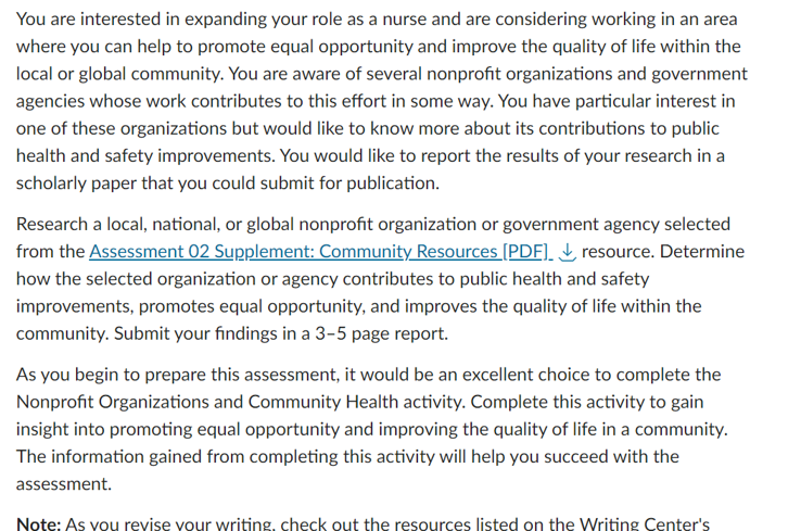 Solved You are interested in expanding your role as a nurse | Chegg.com