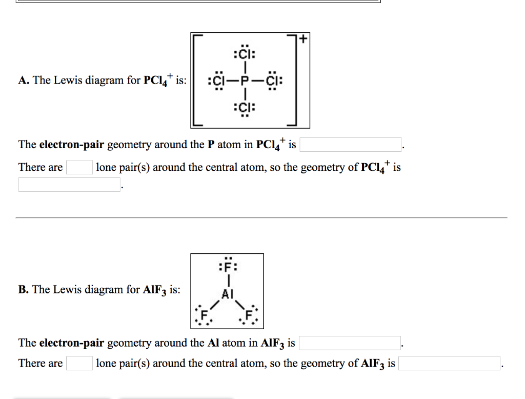 Solved :Cl A. The Lewis diagram for PCI4' is::CI-R CI :CI: | Chegg.com