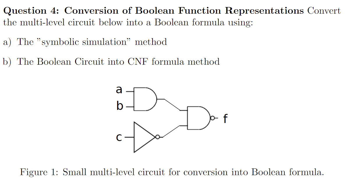 Solved Question 4: Conversion of Boolean Function | Chegg.com
