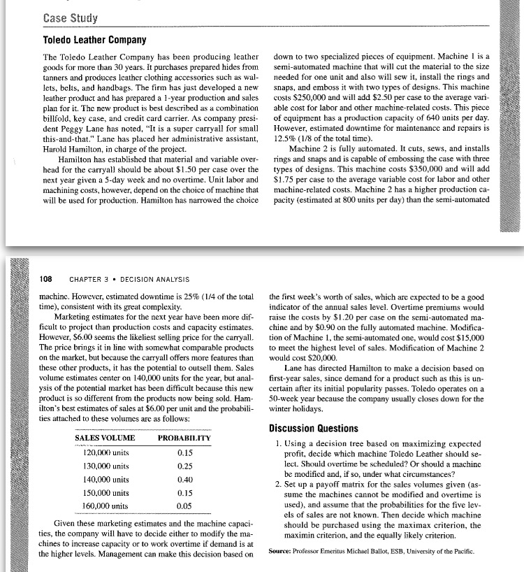 Solved 1. Using a decision tree based on maximizing expected | Chegg.com