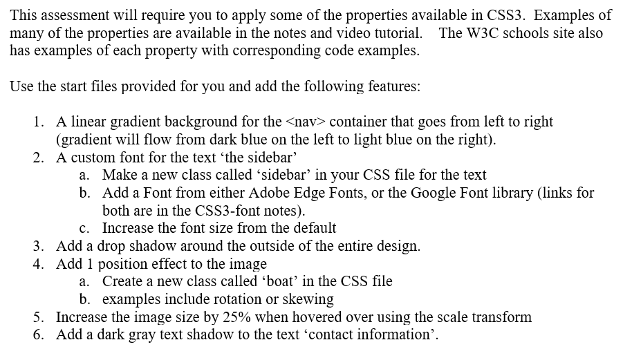 Solved I hope someone can help me with my HTML assignment? | Chegg.com