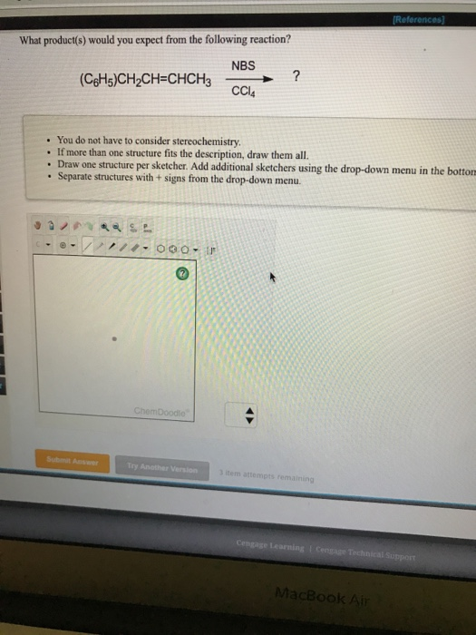 Solved What product(s) would you expect from the following | Chegg.com