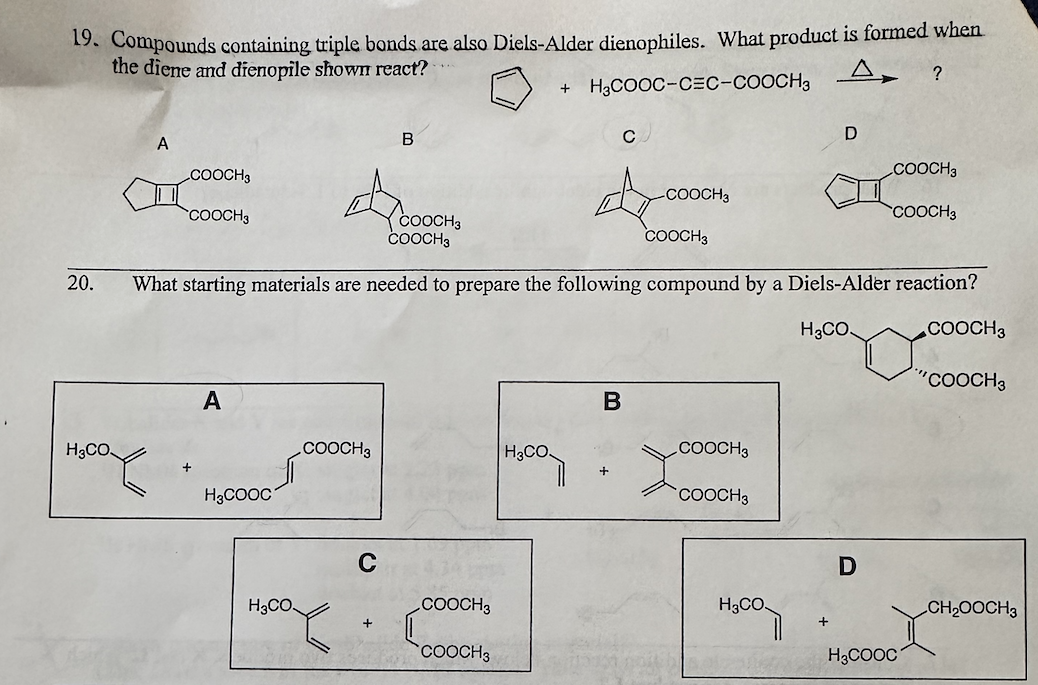 Solved 19. Compounds containing triple bonds are also | Chegg.com